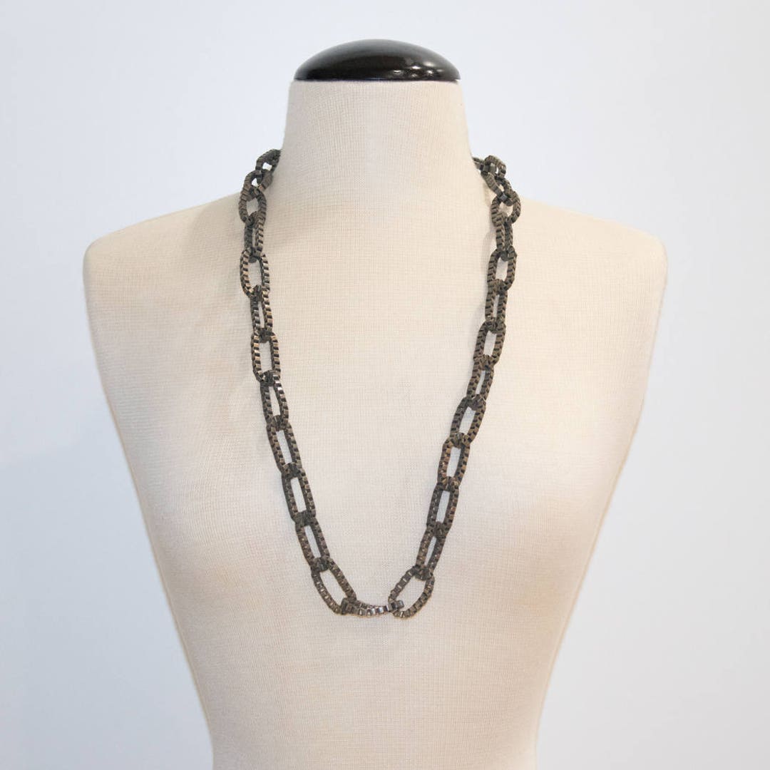 Big Chunky Chain Necklace Long Big Bold Statement Hip Hop TV Fashion ...