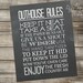 Outhouse Rules Printable Chalkboard Sign / Bathroom Home Decor INSTANT ...