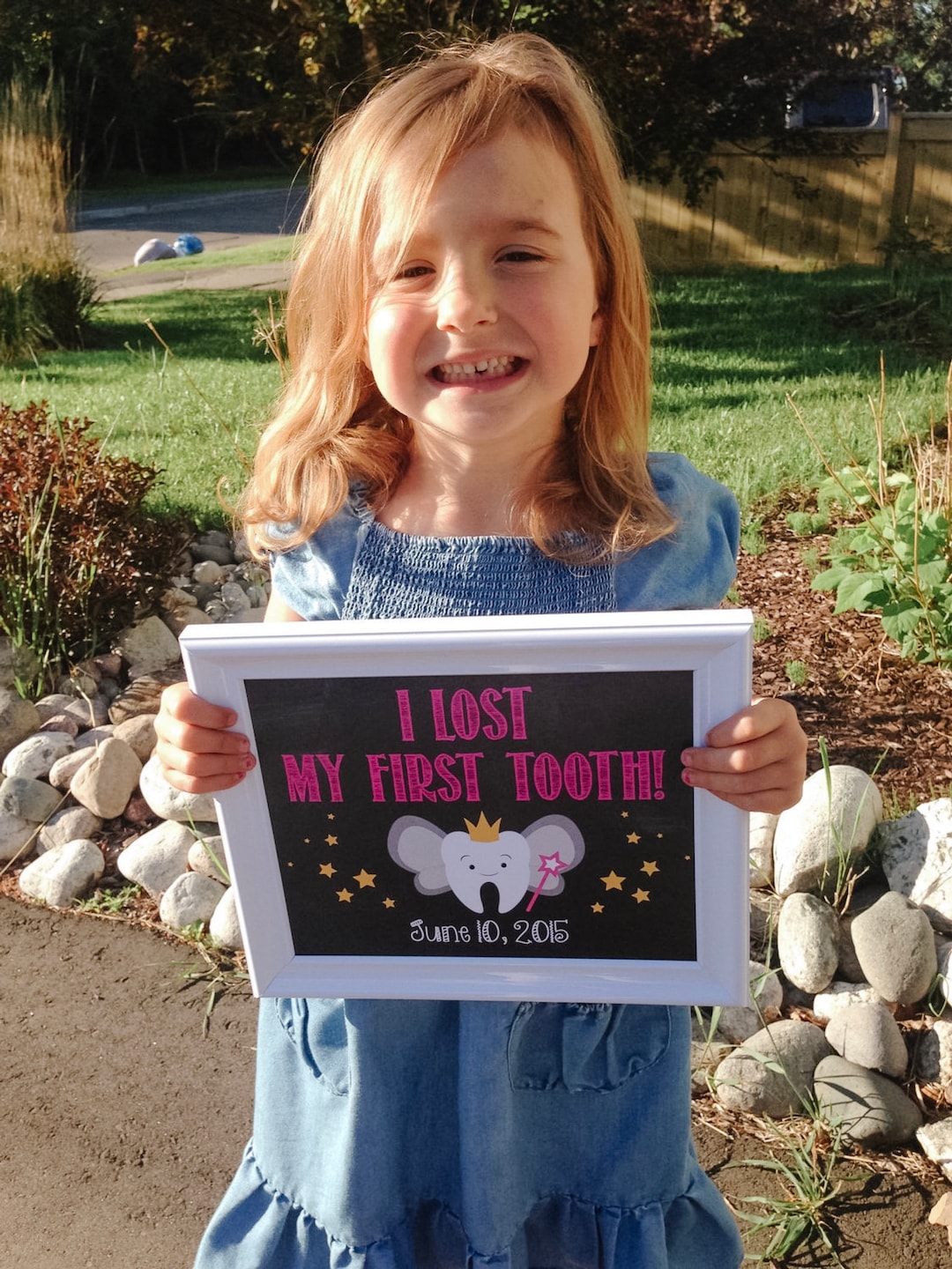 PRINTABLE I Lost My First Tooth! Chalkboard Photo Prop Sign Poster ...