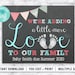 EDITABLE Printable Adding A Little More Love Pregnancy Announcement ...