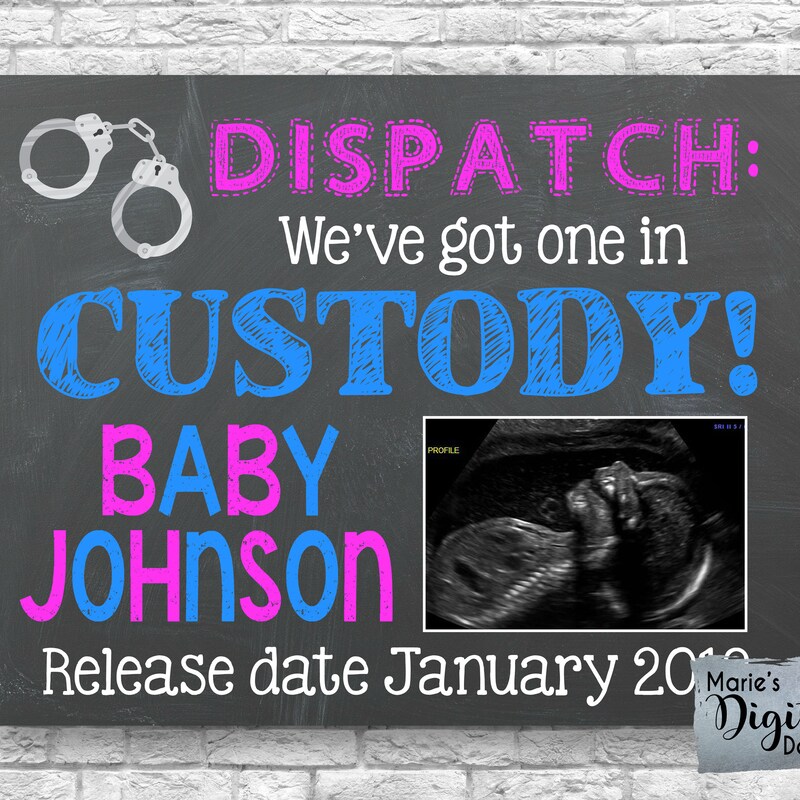 Police Baby Announcement - Etsy