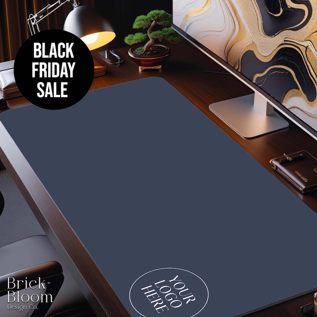 Custom Logo Desk Mat | Personalized Office Gift | Branded Corporate ...