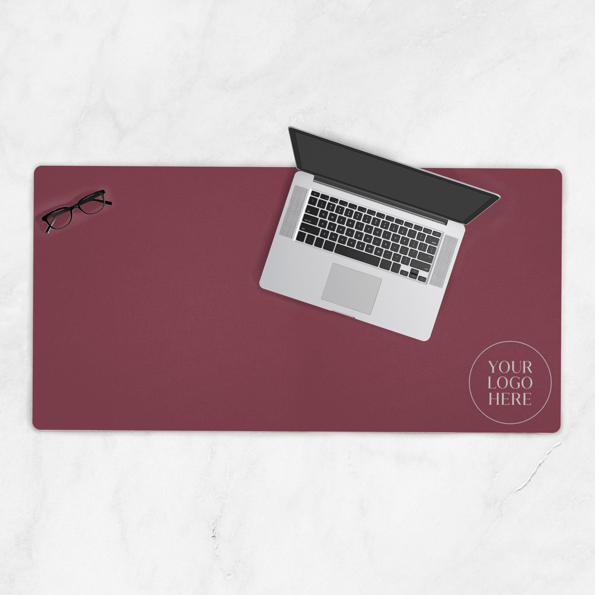 Custom Logo Desk Mat | Personalized Office Gift | Branded Corporate ...
