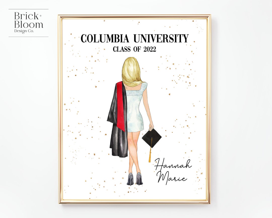Custom Graduation Portrait | PRINTABLE Personalized Grad Gift ...