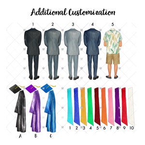 Custom Graduation Portrait | PRINTABLE Personalized Grad Gift ...