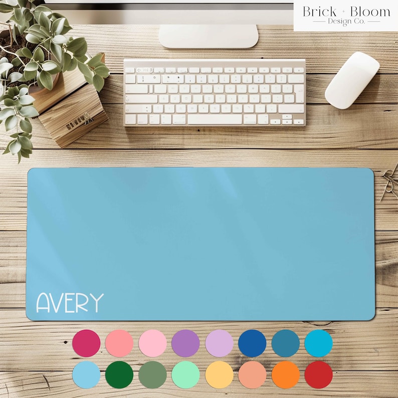 Custom Name Desk Mat | Personalized Large Mouse Pad for Teacher ...
