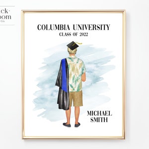 Custom Graduation Portrait | PRINTABLE Personalized Grad Gift ...