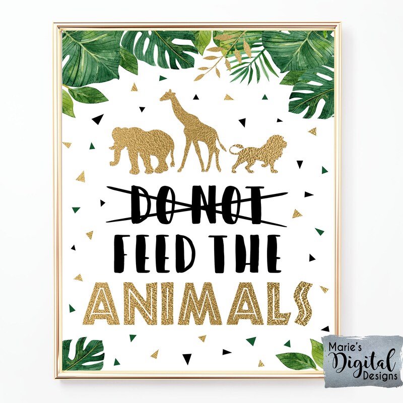 Dont Not Feed the Animals Sign - Etsy