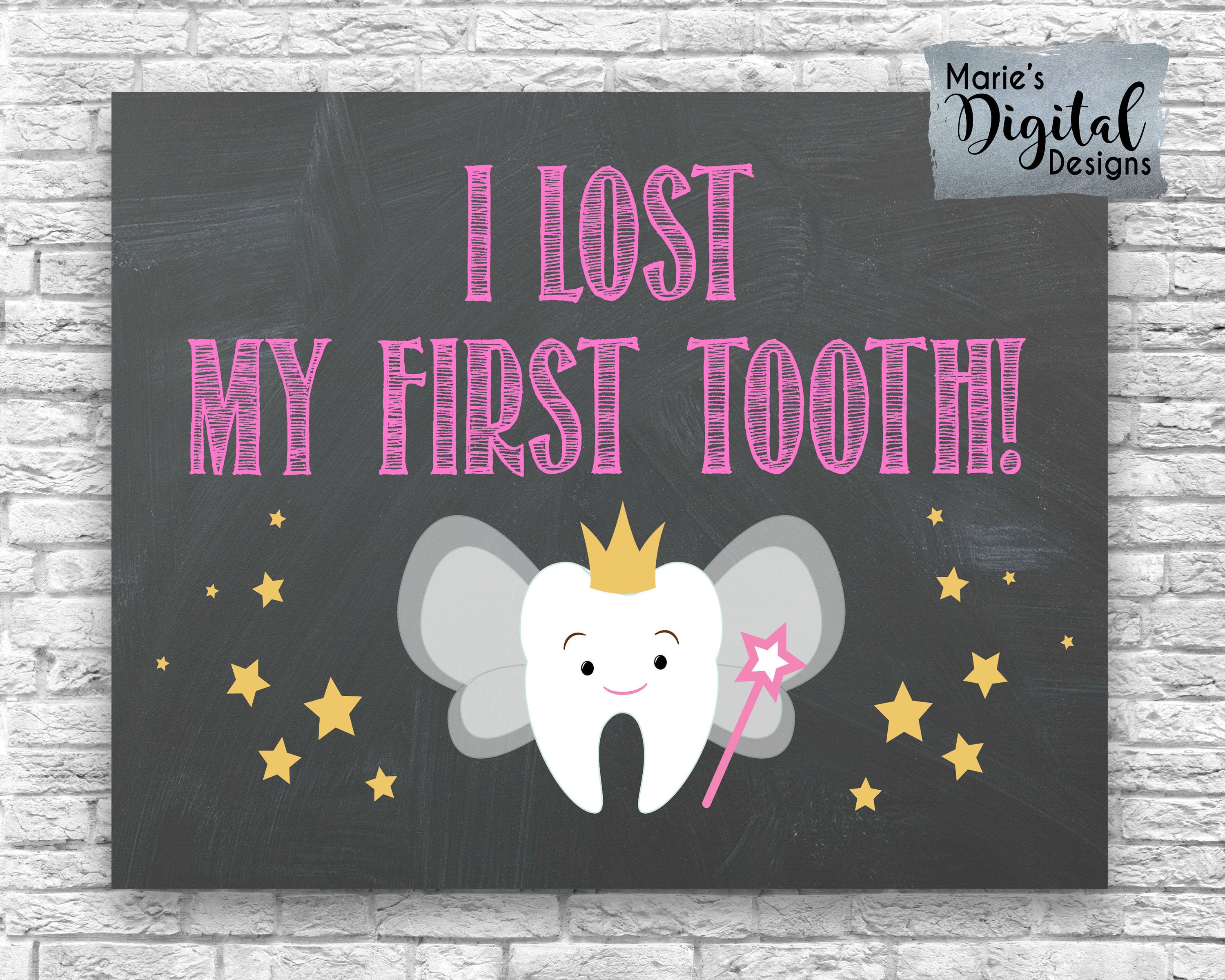 INSTANT DOWNLOAD I Lost My First Tooth / Printable | Etsy