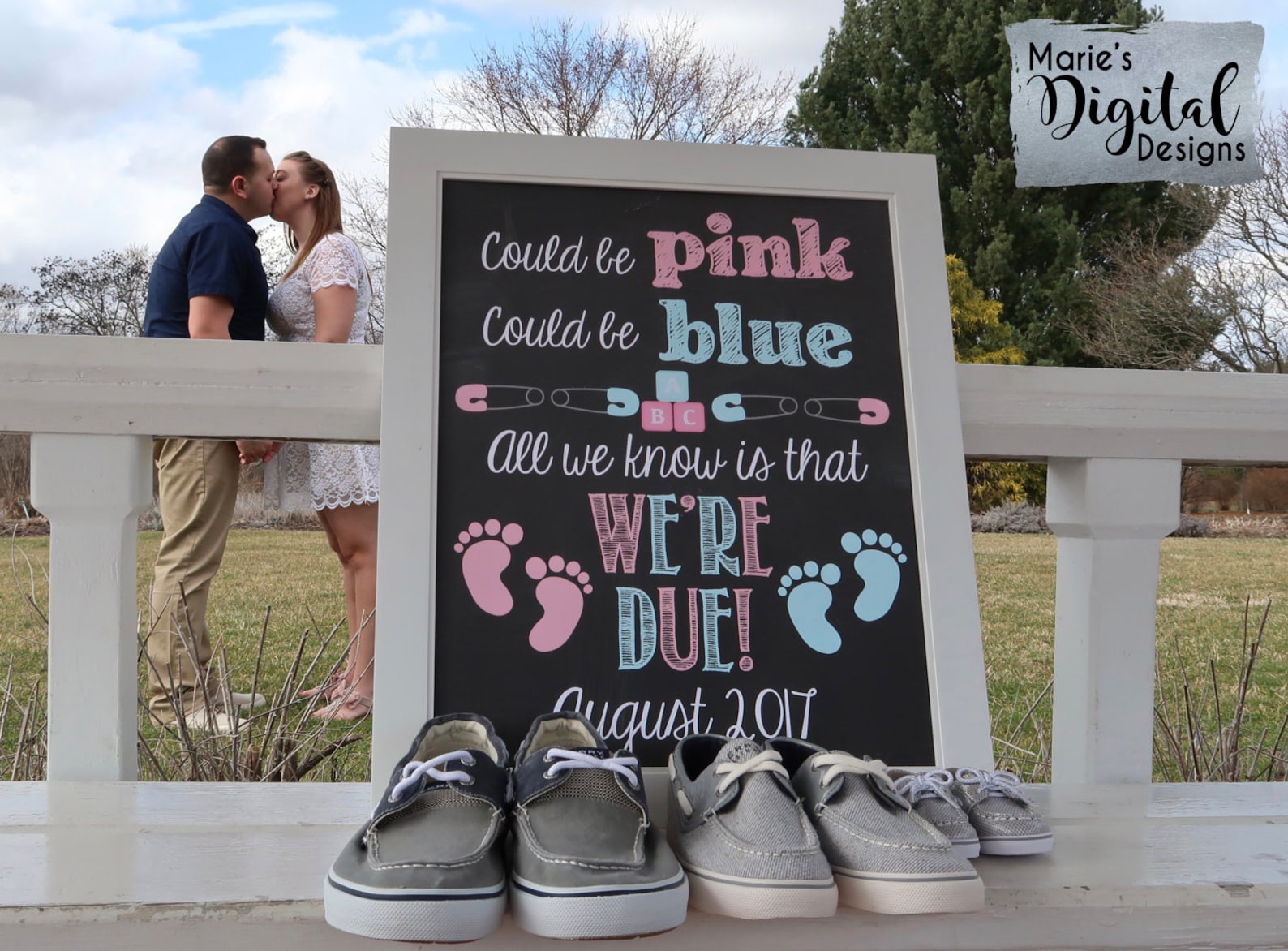 PRINTABLE Could Be Pink Could Be Blue All We Know is That We're Due ...