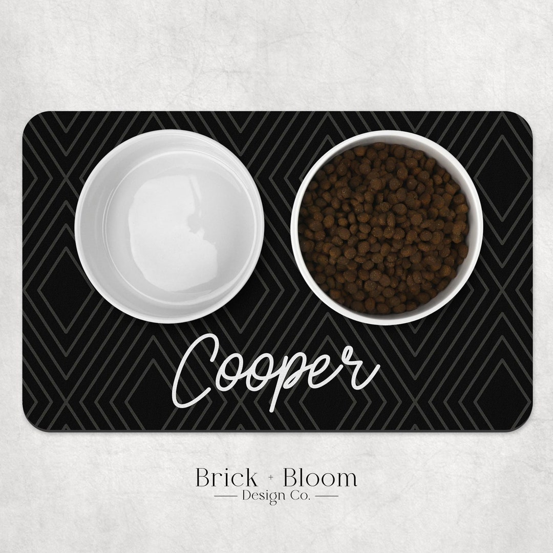 Personalized Custom Dog Mat | Premium Pet Placemat | Dog Puppy Cat Bowl ...