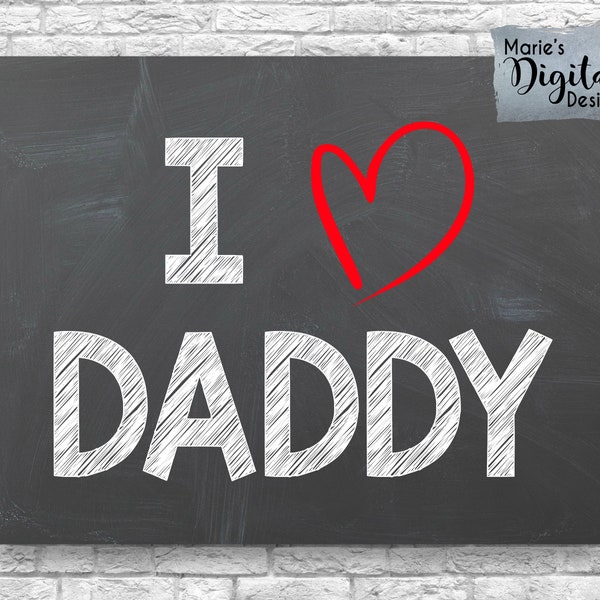 I Love Daddy Card - Etsy