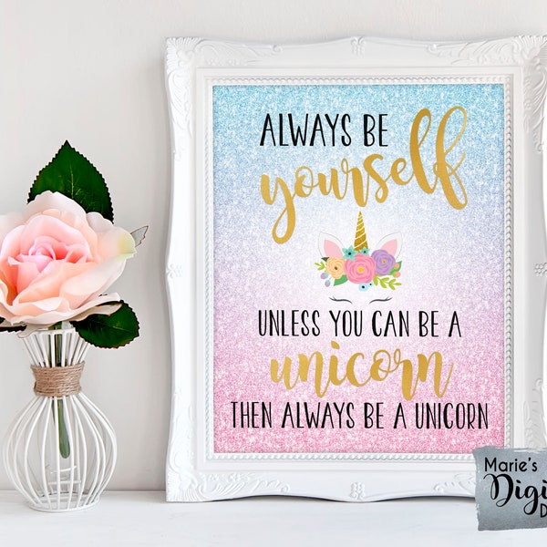 Always Be a Unicorn - Etsy
