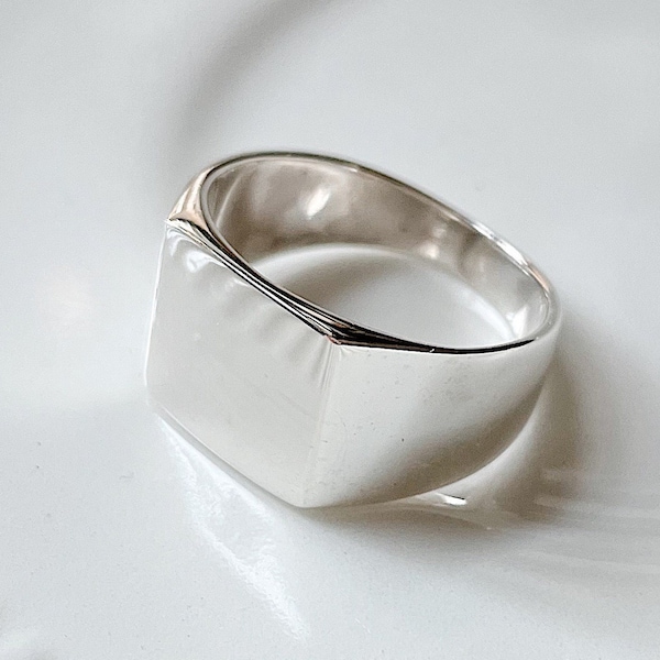 Square Signet Ring - Etsy