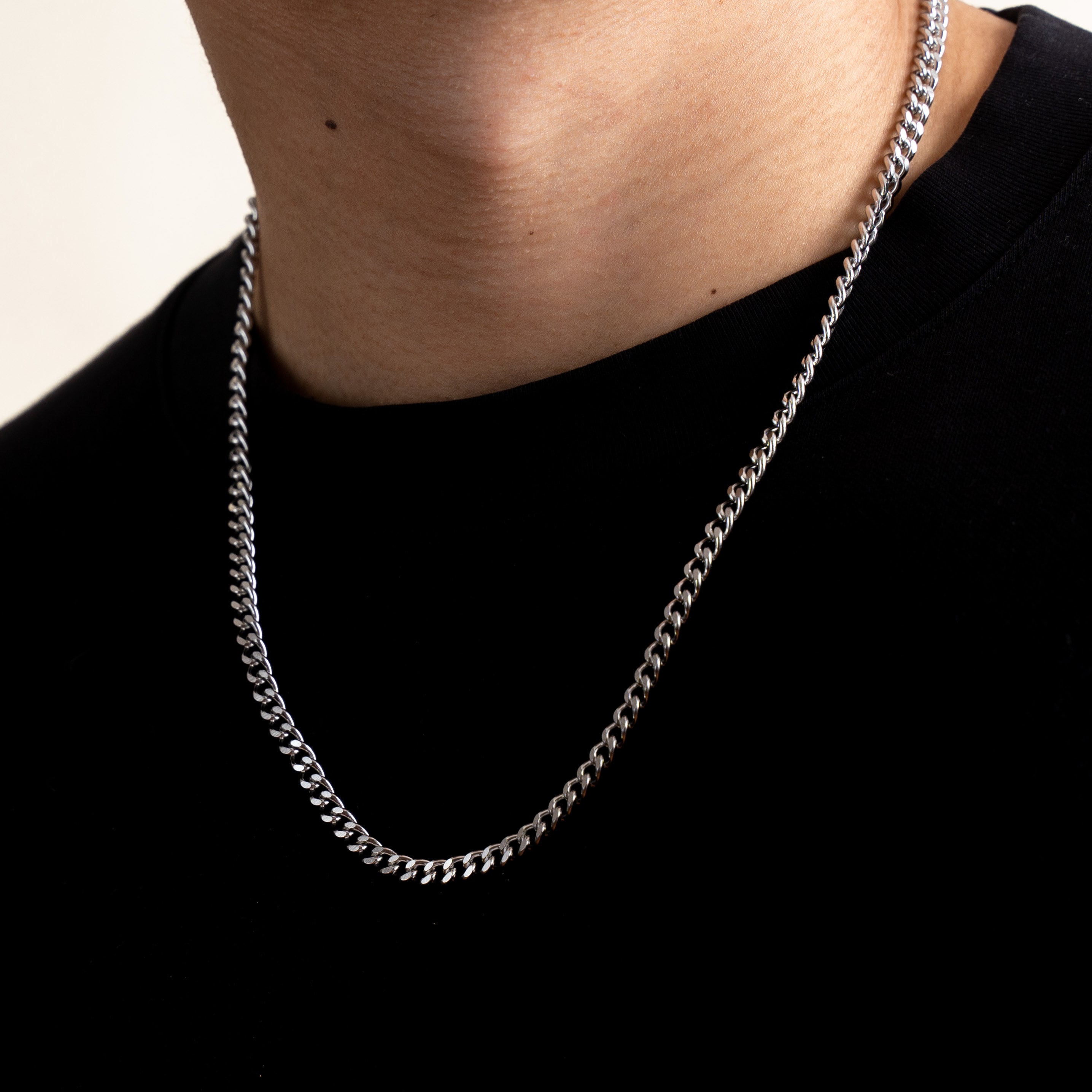 Men's 316L Stainless Steel Curb Chain Necklace: Tarnish Resistant ...