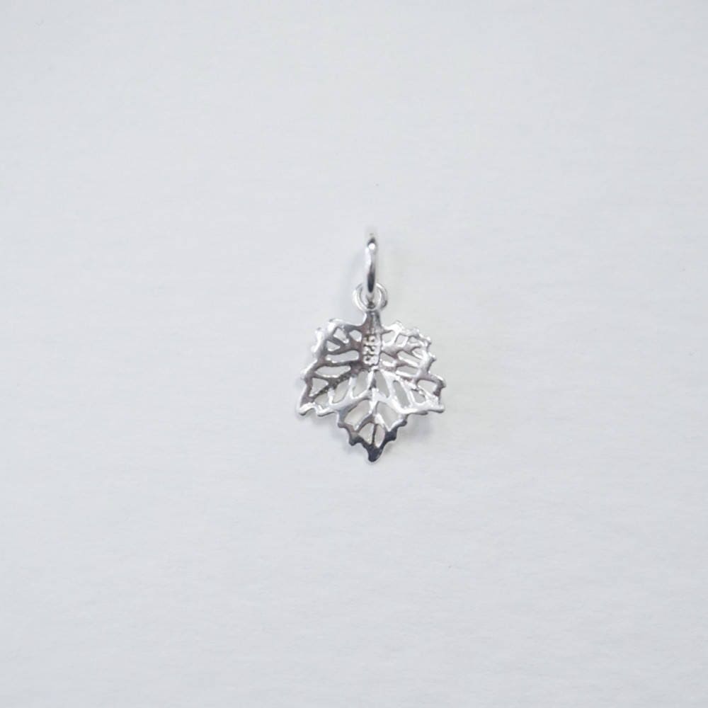 Sterling Silver Filigree Maple Leaf Charm - Etsy