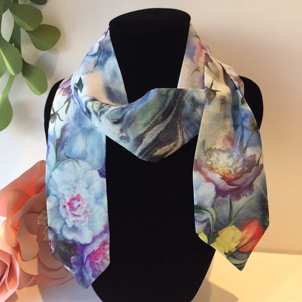 Silk Neck Scarf - Etsy