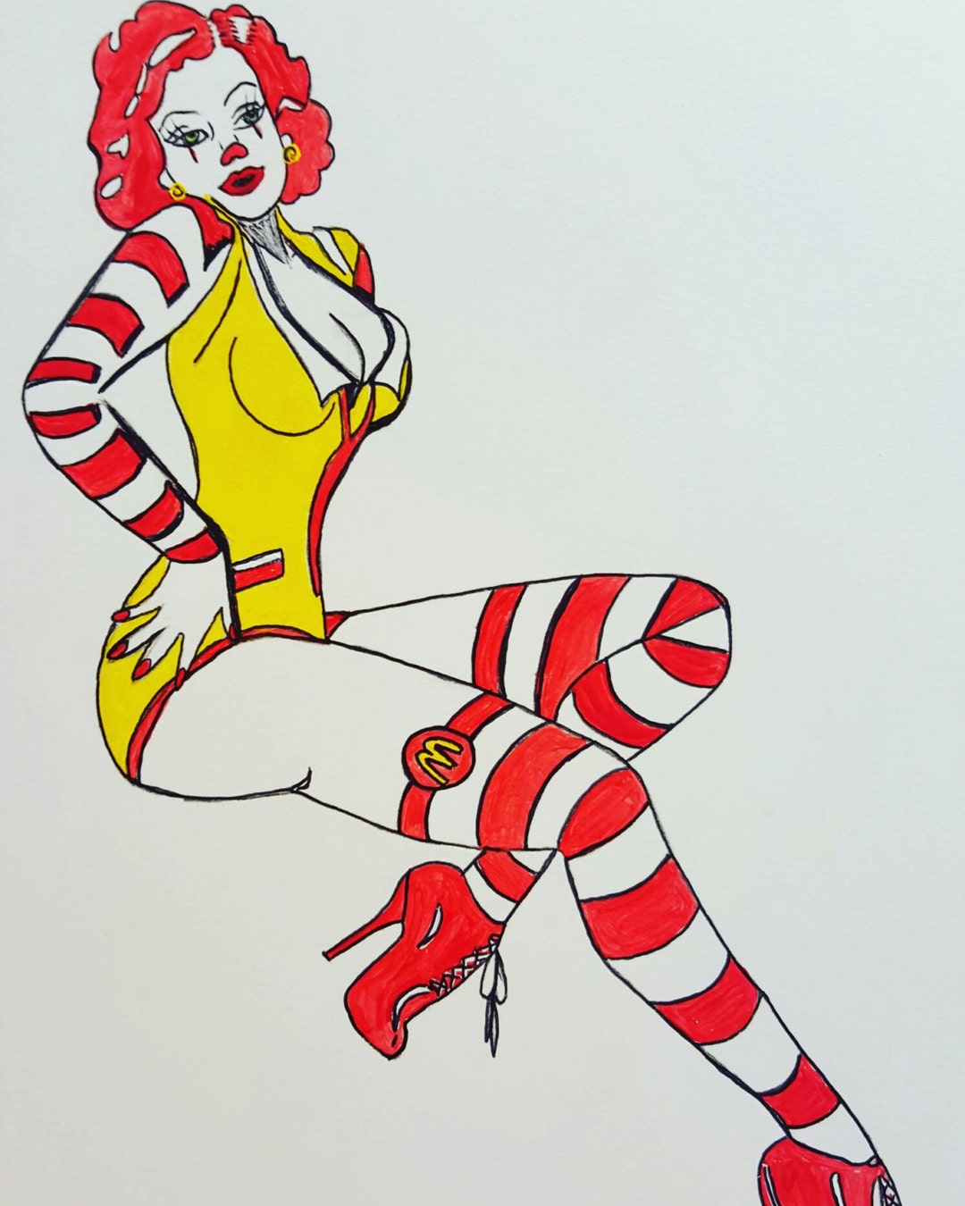 Mrs Ronald Mcdonald Pinup Etsy