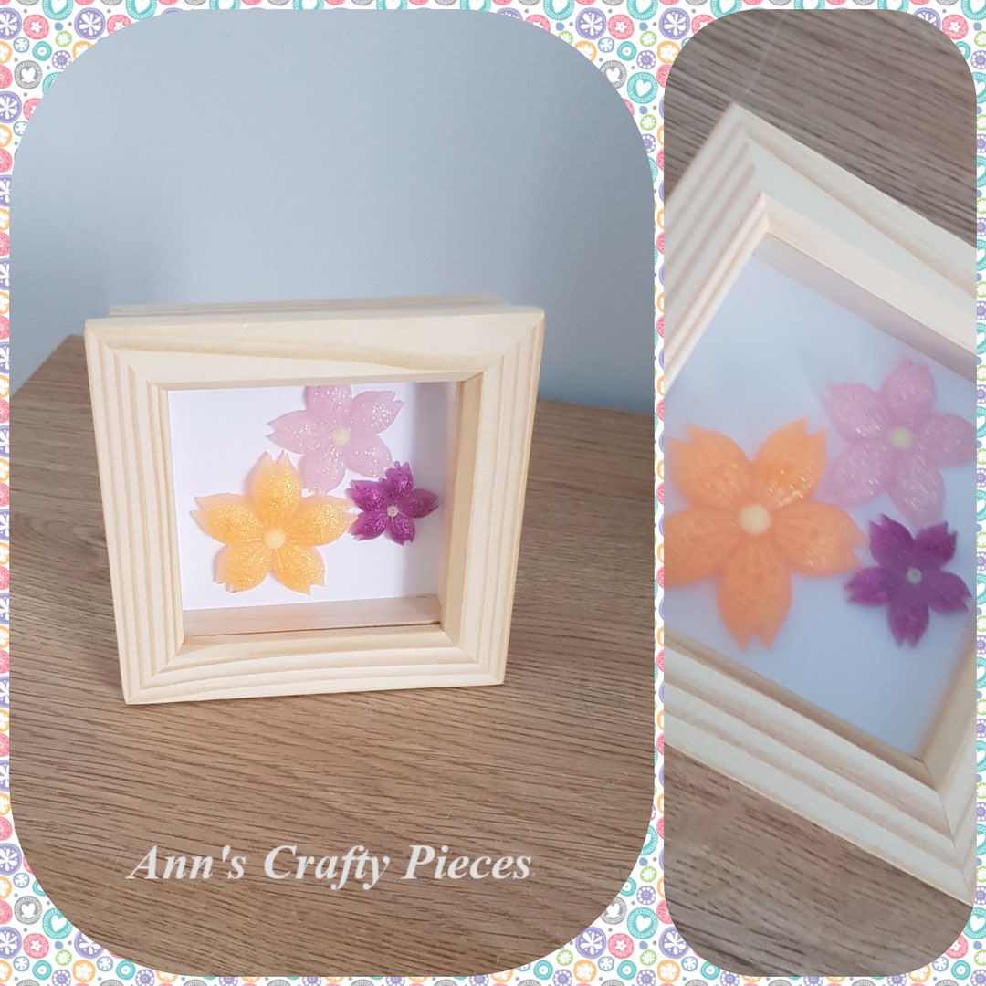 Deep Box Floral Frame. Resin Floral Frame - Etsy