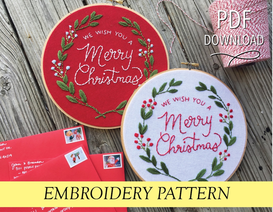 We Wish You A Merry Christmas // Hand Illustration & Calligraphy// 8 ...