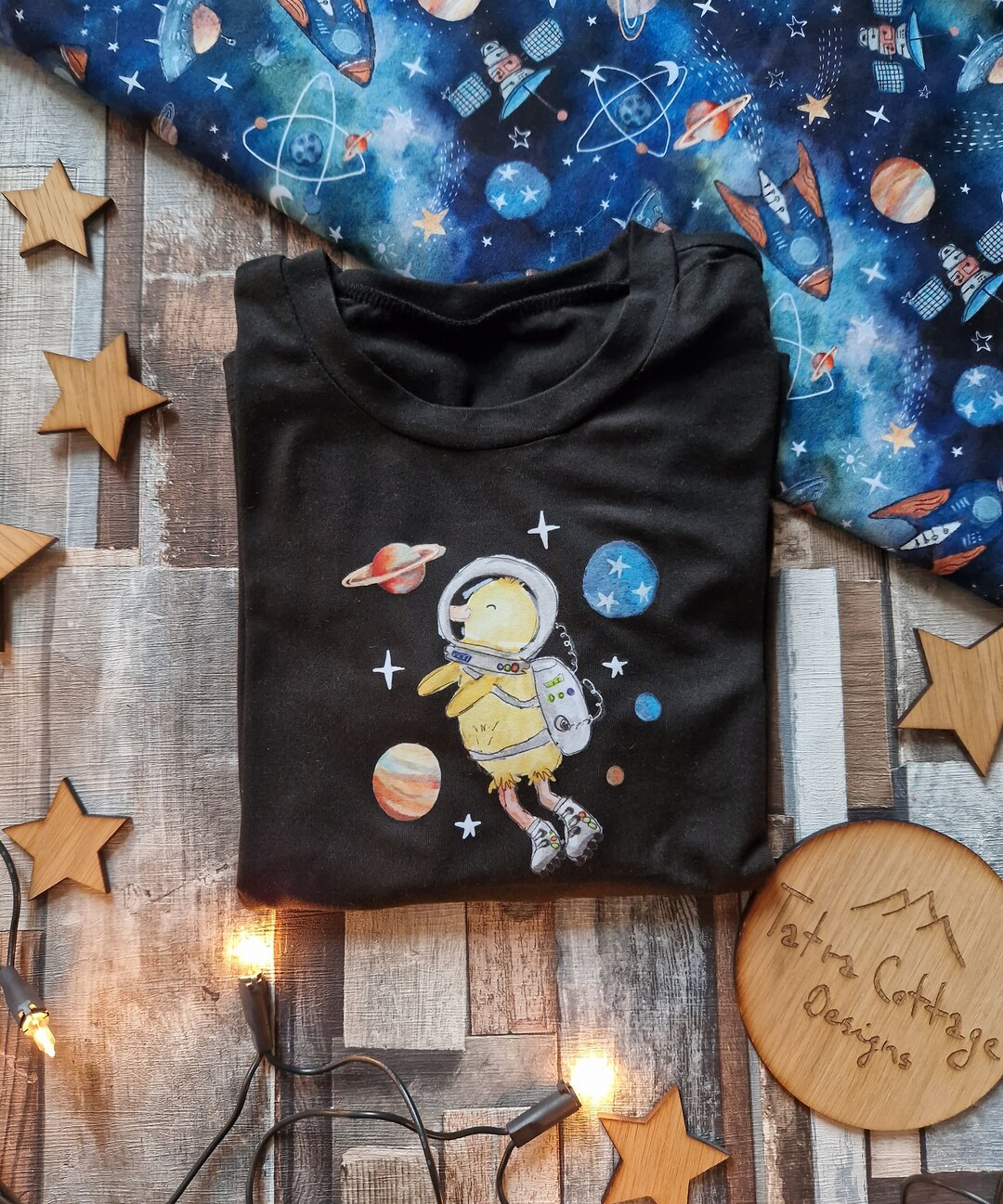 Printable Buddy Duck in Space PNG for Iron on Transfers, Sublimation ...