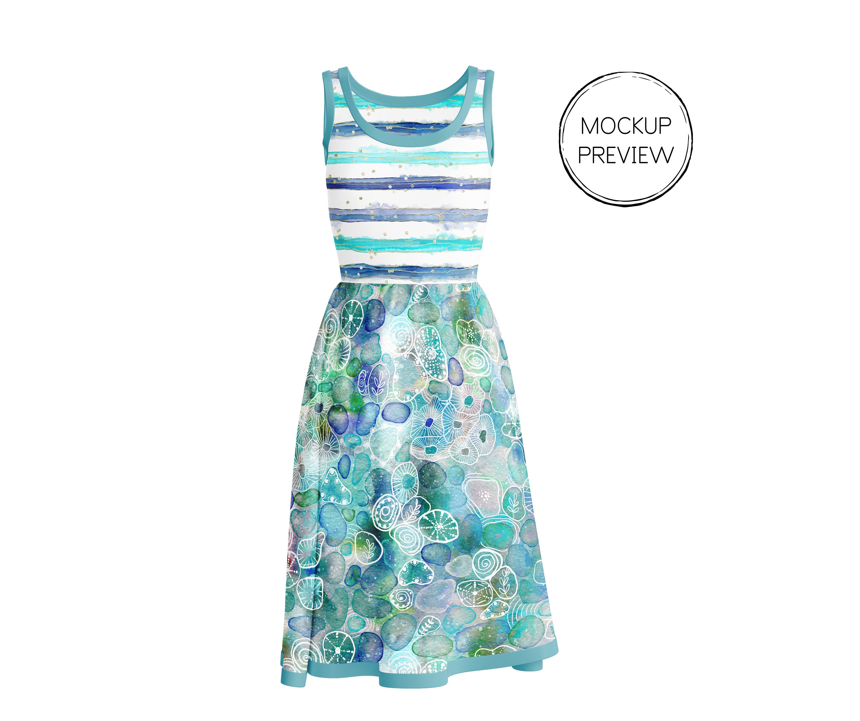 Sea Glass Seamless Pattern for Fabrics Beach Summer Seaside - Etsy