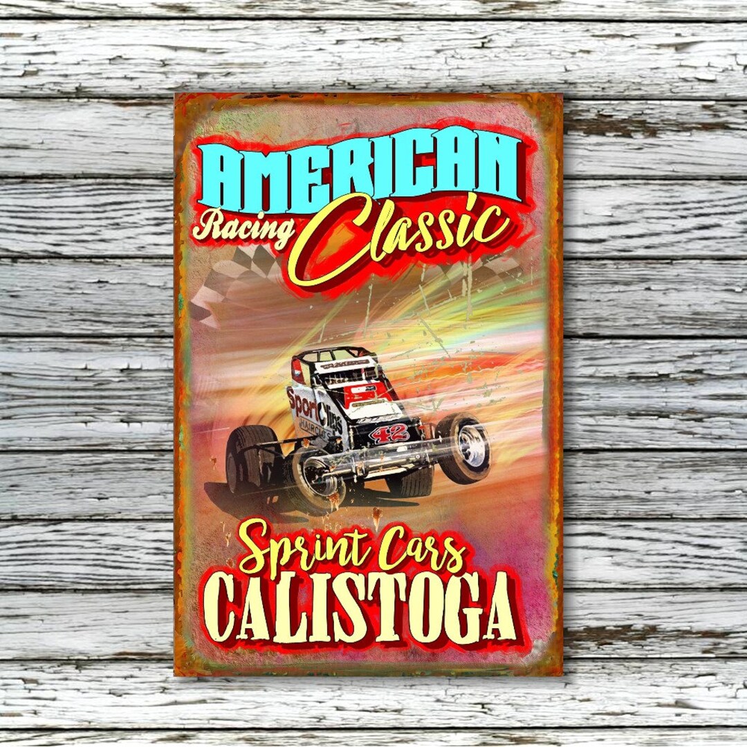 Sprint Car Calistoga Metal Sign 12 X 18 PH21 - Etsy