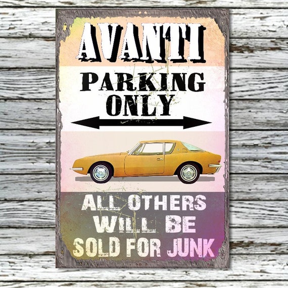 Avanti Parking Only Metal Sign 12x18 | Etsy