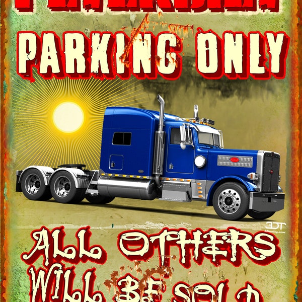 Peterbilt Metal Sign - Etsy