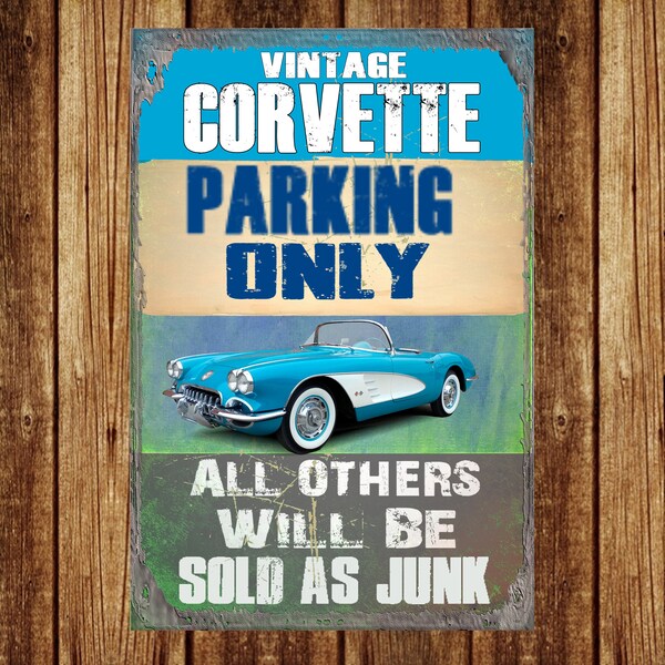 Vintage Corvette Signs - Etsy