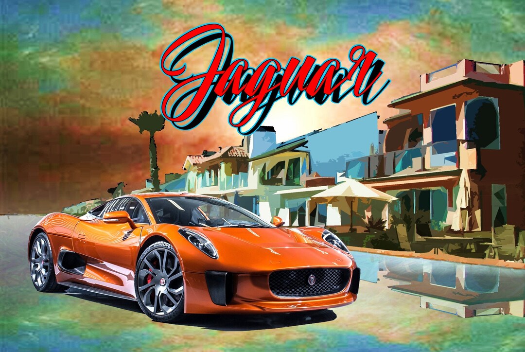 Classic Jaguar Metal Sign 12 X 18 - Etsy