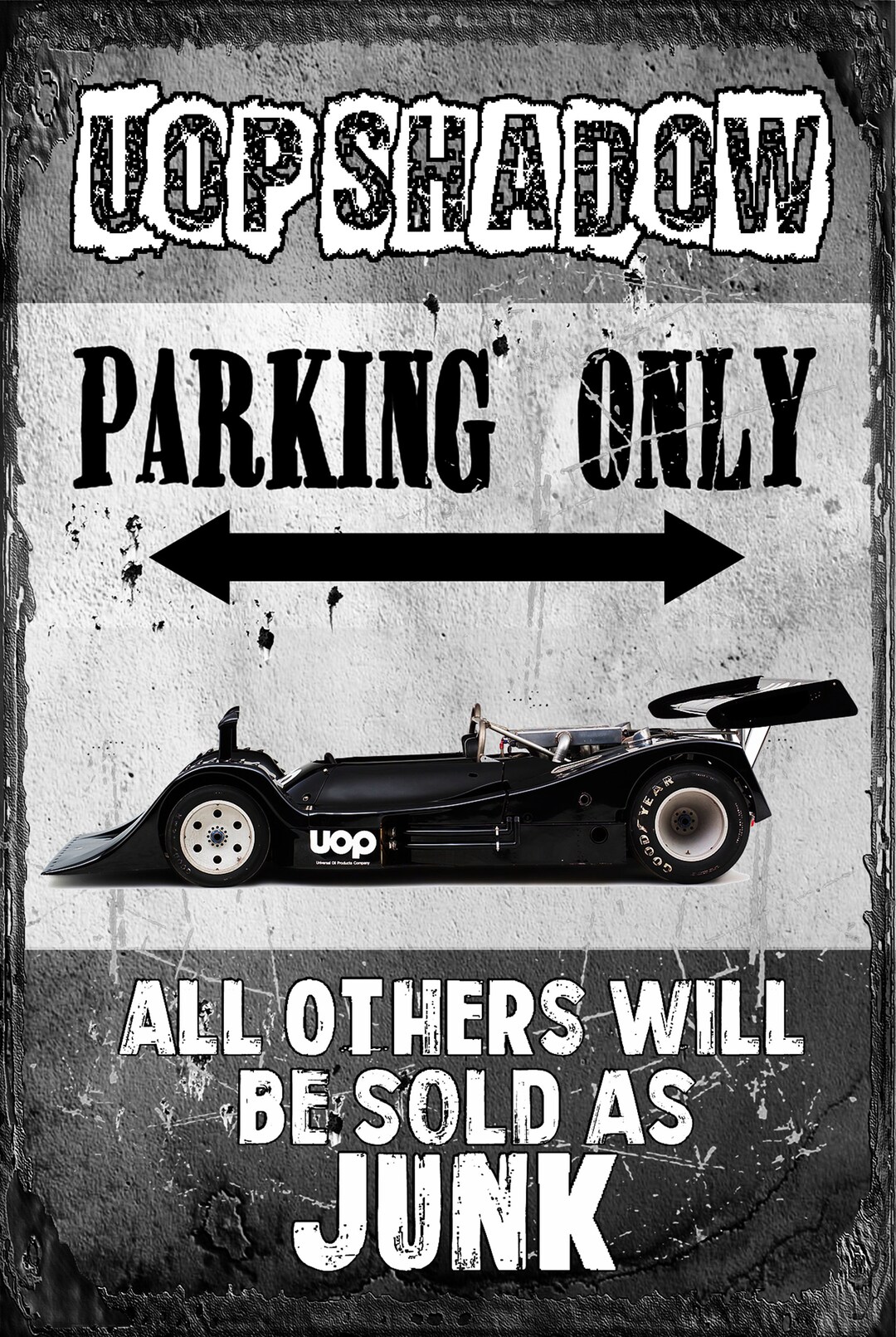 UOP Shadow "parking Only" 12x18 Metal Sign PH684 - Etsy