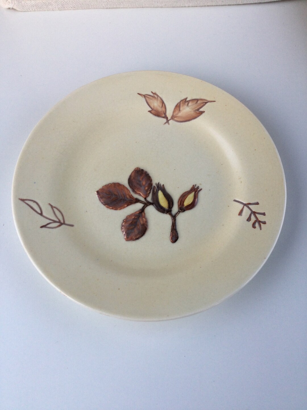 Carlton Ware SIDE PLATE hazelnut, Cob Nut, Brown Leaf Australian Design ...