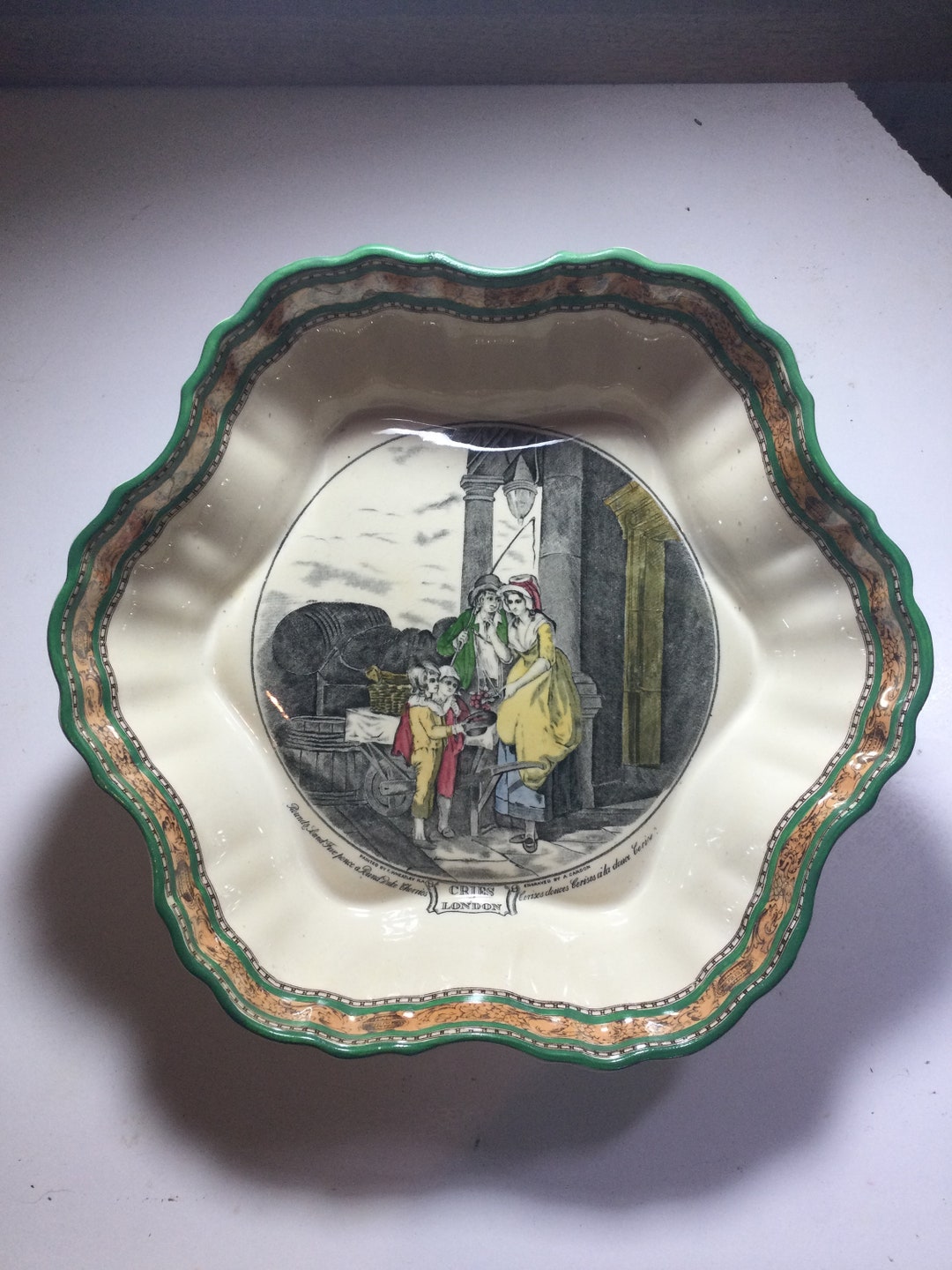 ADAM TUNSTALL Bowl Cries of London Round & Sound Five Pence a - Etsy