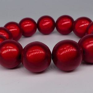 Red Miracle Bead Necklace: Cherry Statement Jewellery in Red or Gold ...