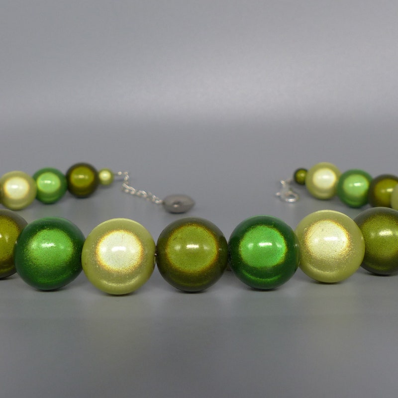 Green Bead Necklace - Etsy