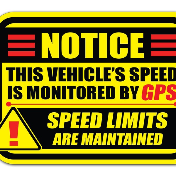 Speed Monitored by Gps Sticker - Etsy