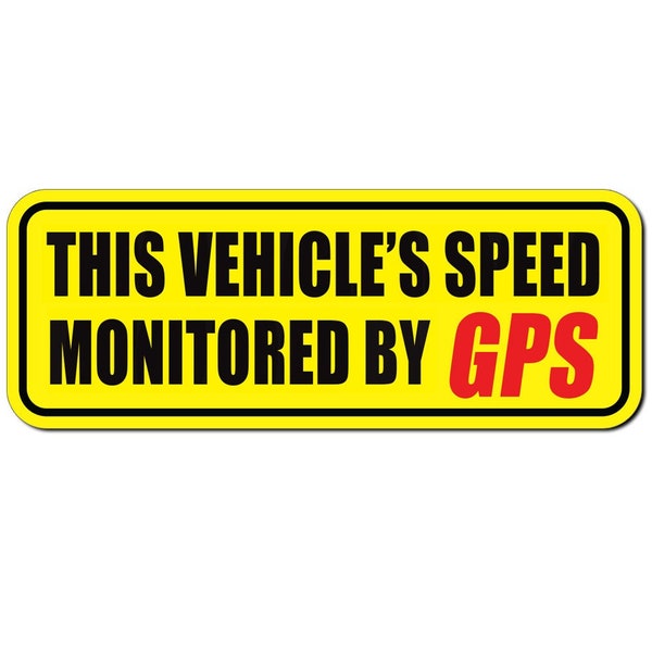 Speed Monitored by Gps Sticker - Etsy