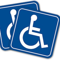 Handicap Wheelchair Symbol Vinyl Decal Wheelchair Disabled Sticker - Etsy