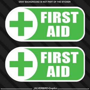 First Aid Sticker Safety Sticker Label EMT Sticker CPR Sticker Rescue ...