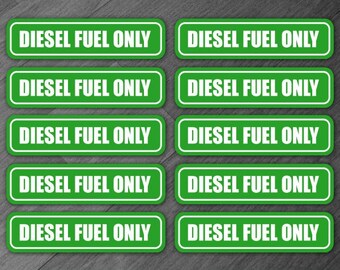 Diesel Fuel Only Sticker - Etsy