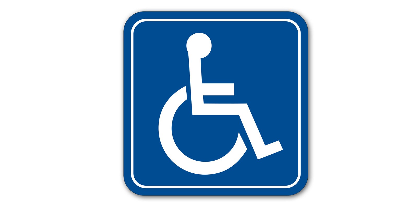 Handicap Sticker Decal Vehicle Wheelchair Disabled Window Parking Handi ...