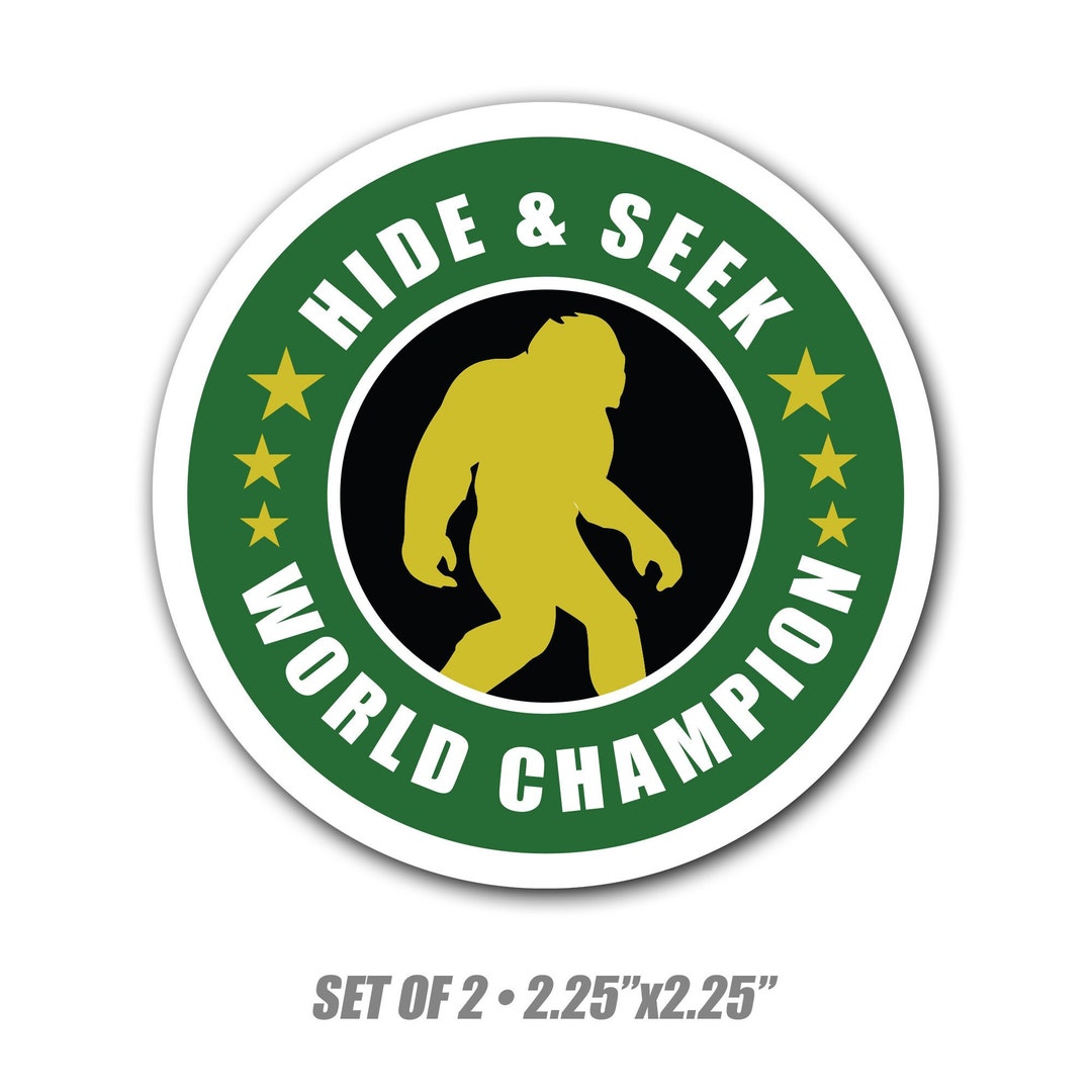 Hide and Seek Champion Sticker Animal Sticker - Motorcycle Hard Hat ...