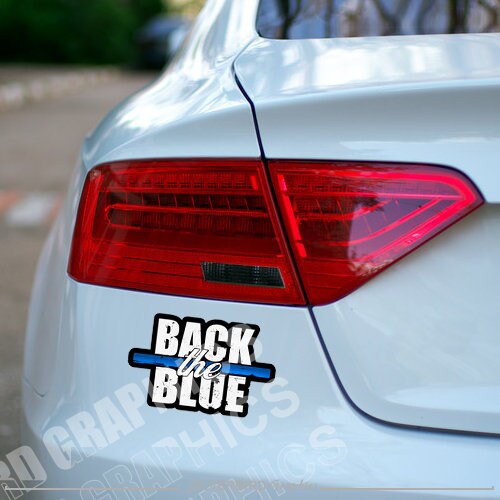 Thin Blue Line Back the Blue Police Officer Sticker Decal - Etsy