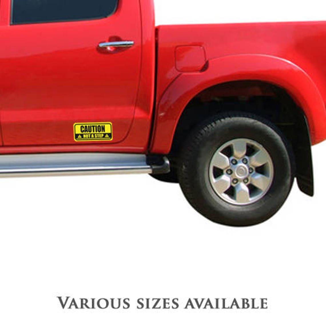 2x Caution Not A Step Decal Sticker Vehicle Truck Van Safety Caution ...