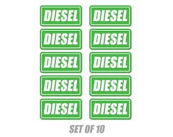 DIESEL Fuel Only Round Vinyl Sticker Many Sizes Vinyl - Etsy