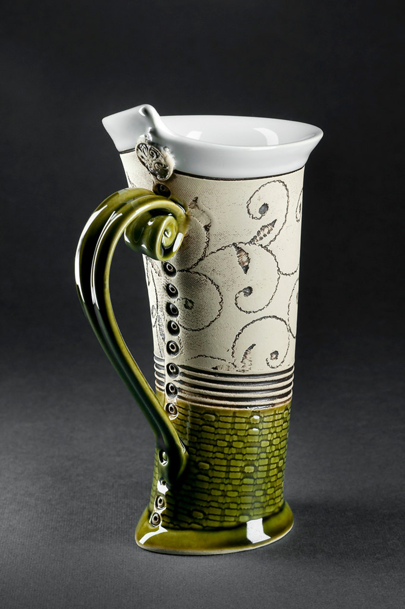 Ceramic Mug Tea Mug Unique Mug Handbuilding Techniques Etsy
