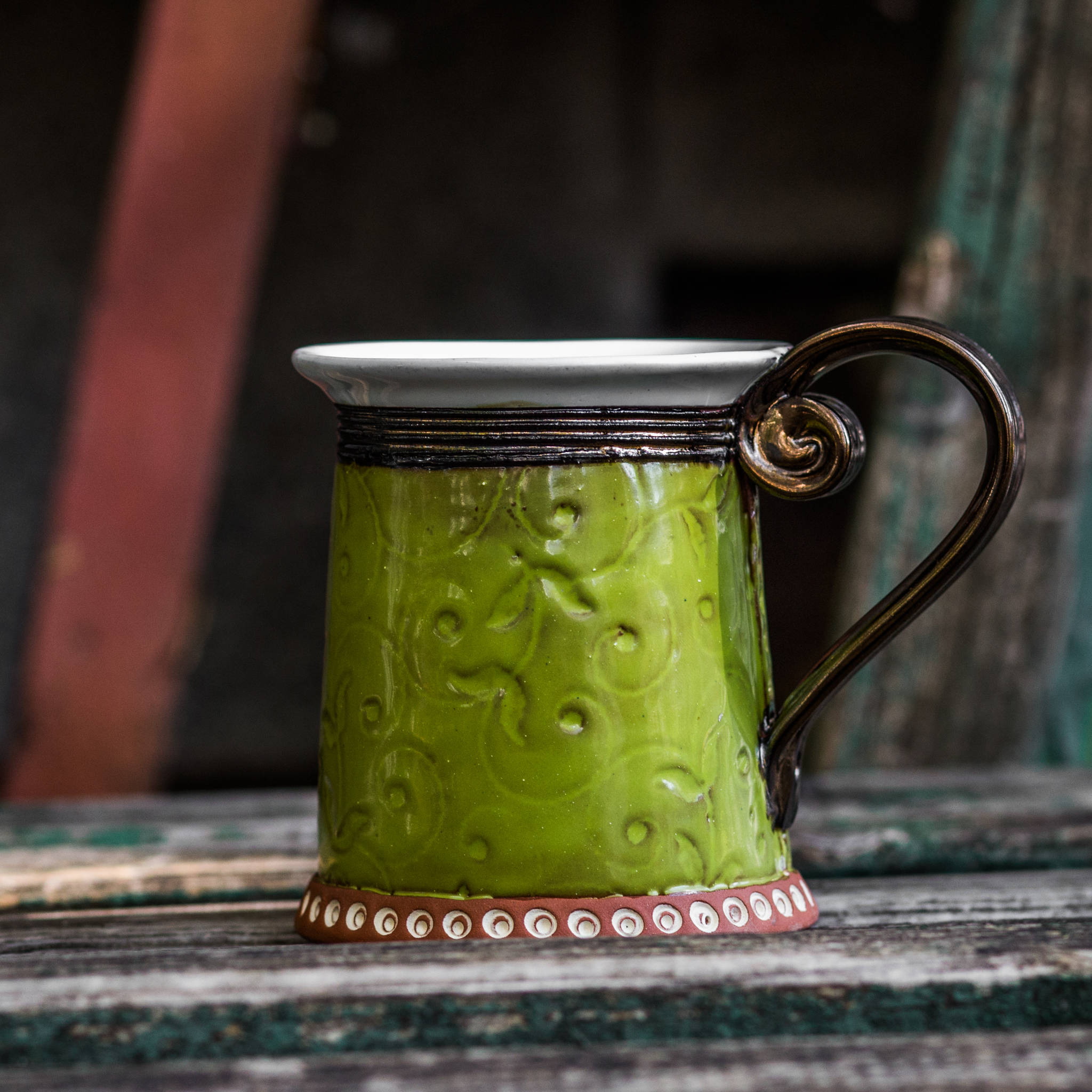 Coffee mug Tea mug Green mug Ceramics and Pottery Coffee | Etsy