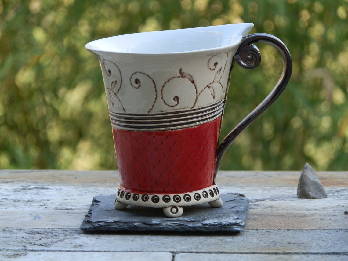 Ceramic Cup Tea Cuphandbuilding Techniques Ceramics and - Etsy UK