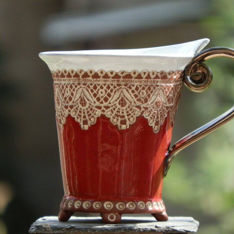 Red Tea Cups - Etsy
